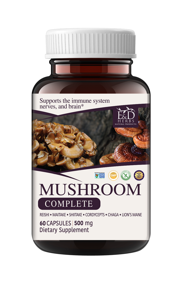 Mushroom Complete – E&D Herbs Natural Products LLC.